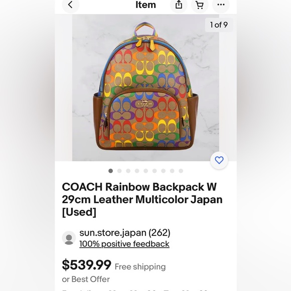 Coach | Bags | Brand New Authentic Limited Edition Rainbow Pride Coach ...